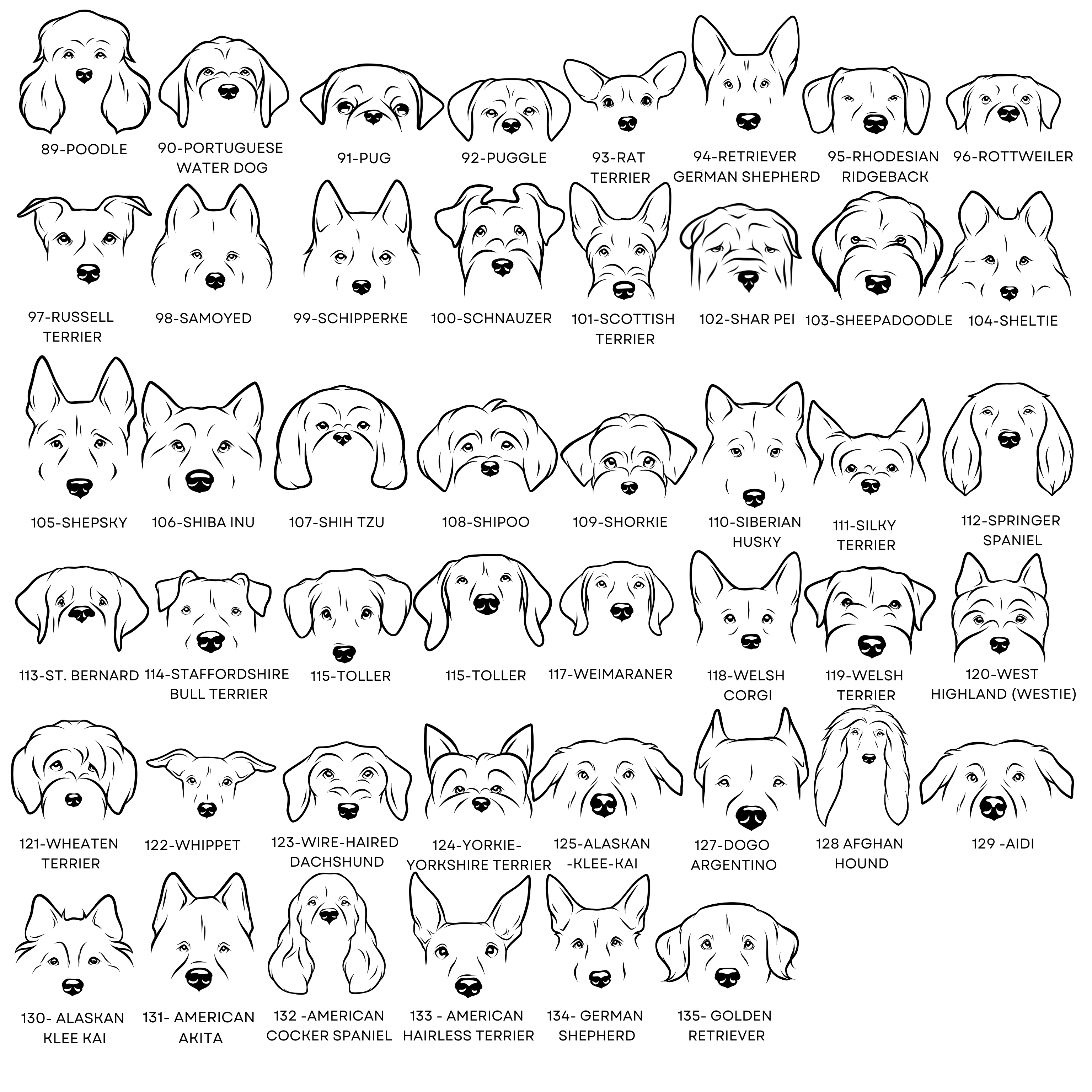 Dog Name Necklace, Design Dog Ears Necklace, Christmas Gift, Pet Jewel